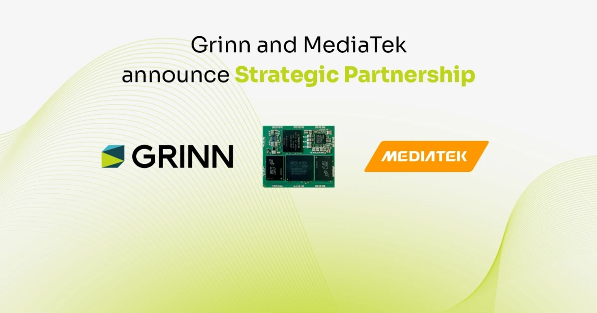 Grinn and MediaTek Announce Strategic Partnership to Power Next-Gen AI ...