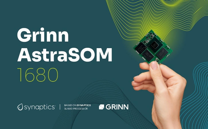 Grinn unveils Grinn AstraSOM-1680 in collaboration with Synaptics